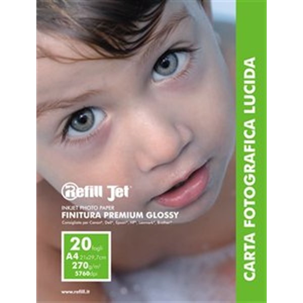 20 Fogli Carta A4 (21 x 29,7 cm) Lucida, 270 gr CARTA SPECIALE CD07606 ...